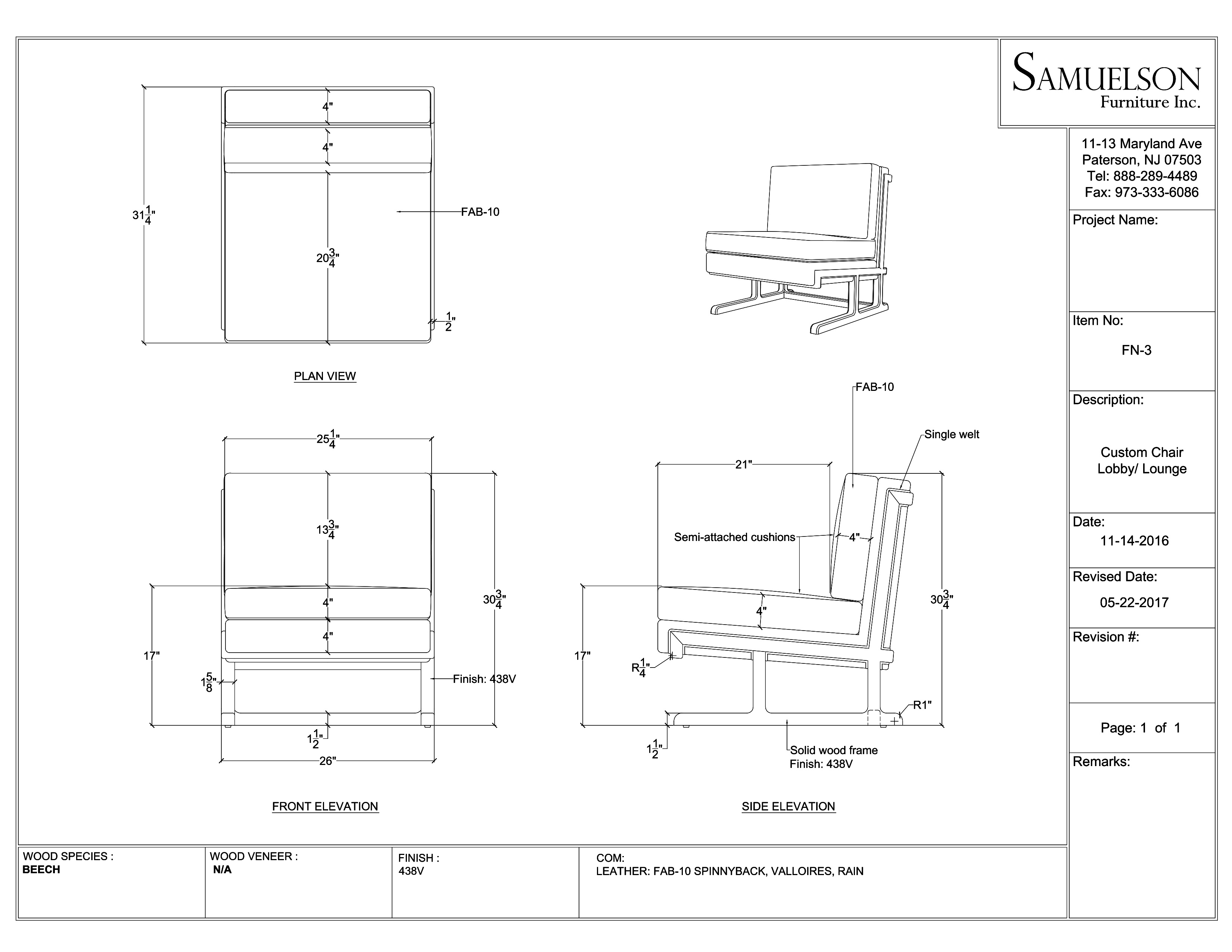 Reducing Redlines In Custom Furniture Design- FACT SHEET